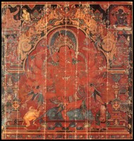 Ganapati (Indian God & Buddhist Deity) - Red (12 hands) (Himalayan Art)