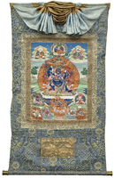 Yamari, Krishna (Buddhist Deity) - (3 Faces, 6 Hands) (Himalayan Art)